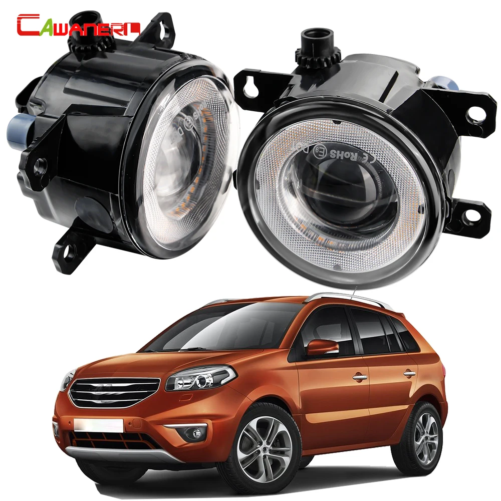 2 X H11 LED Fog Light Daytime Running Lamp 30W Car Angel Eye DRL For ...