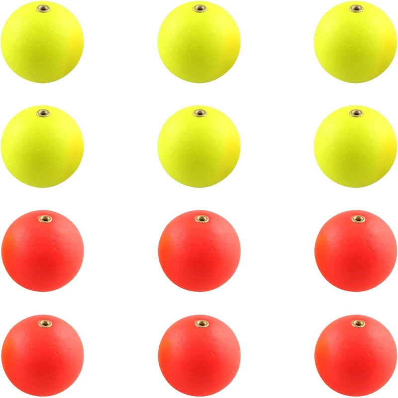 WHYKJ-12-Pieces-Copper-Sliding-Fishing-Bobber-Floating-Fishing-Rubber ...