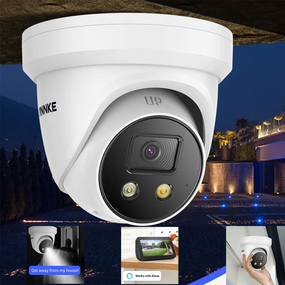 ANNKE-8MP-IR-Network-Turret-Camera-4K-Strobe-Light-2-8mm-lens-human ...