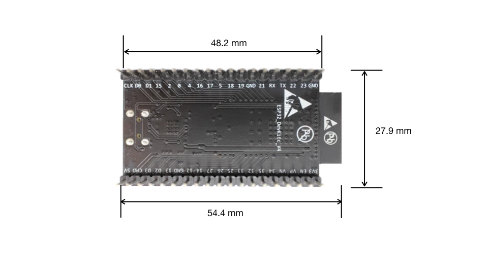Placa De Núcleo Esp32 Placa Desenvolvimento Esp32-wroom32d Esp32-wroom-32u Módulo Para Arduino ...
