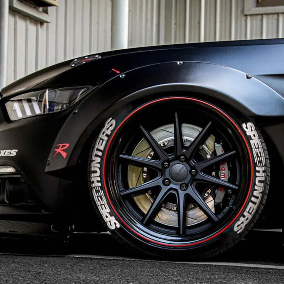 Car Tire Decals Car Styling Permanent Car Tire Decor 3D PVC Lettering ...