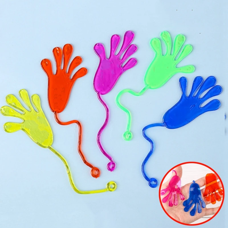 12PCS-Sticky-Hand-Palm-Wall-Climbing-Toy-Birthday-Party-Giveaway ...