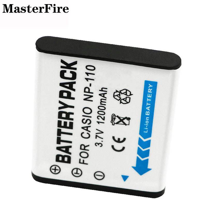 3.7V 1200mah Rechargeable Battery NP-110 NP110 CNP-110 for Casio Exilim ...