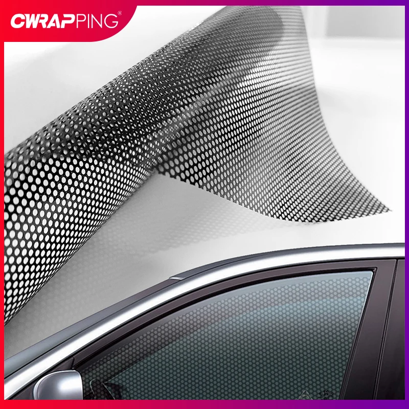 One-Way-Perforated-Film-Self-Adhesive-Suitable-for-Cars-Headlight-Tint ...