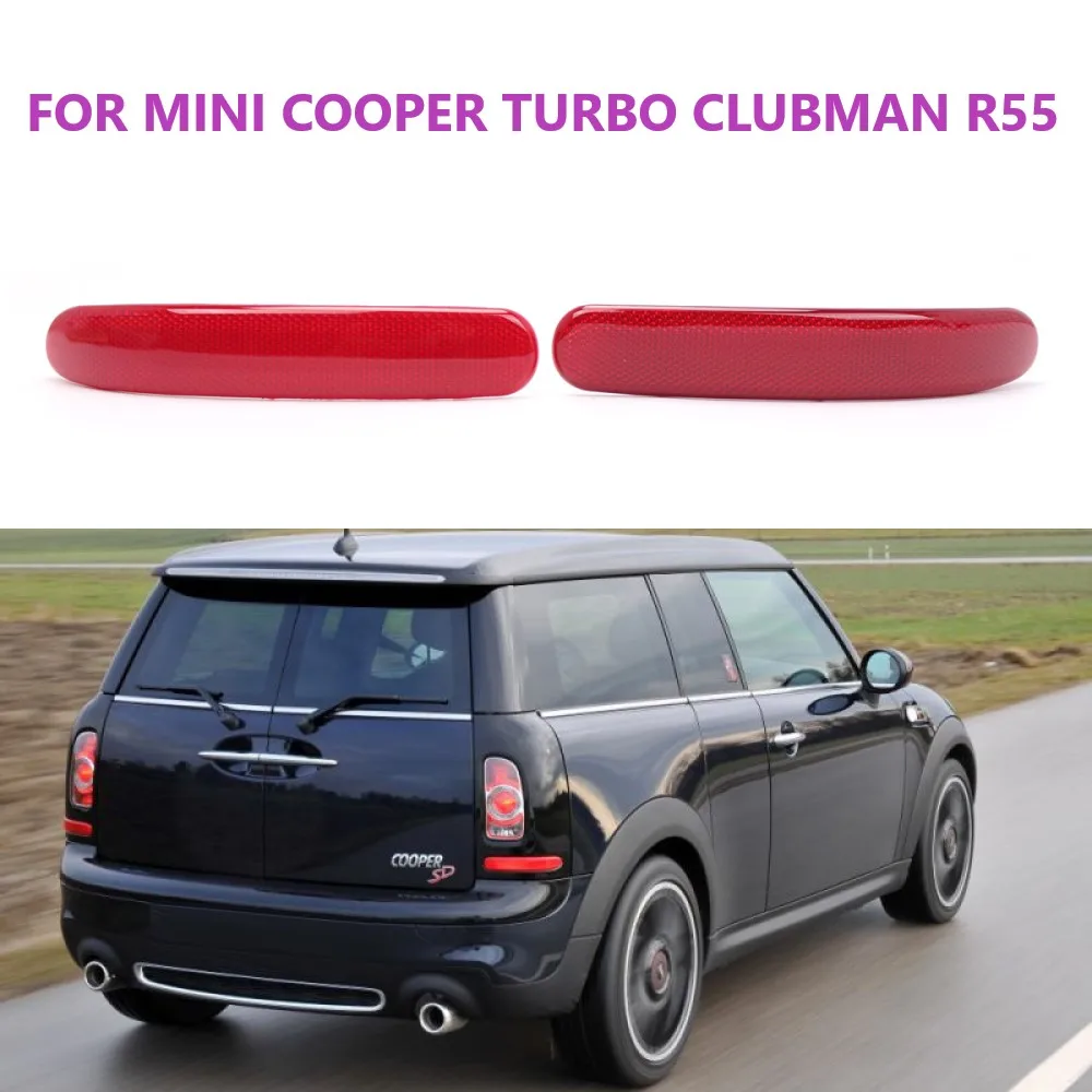 For-2008-2014-BMW-MINI-COOPER-TURBO-CLUBMAN-R55-Red-Lens-Rear-Bumper ...