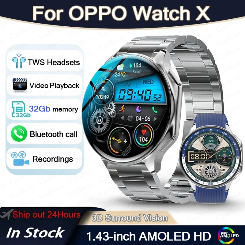 For-OPPO-New-Smart-Watch-Men-Audio-Video-Player-32Gb-Memory-3D-Surround ...