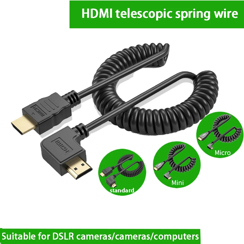 1PCS-HDMI-HD-cable-elbow-mini-HDMI-to-standard-HDMI-connection-cable ...