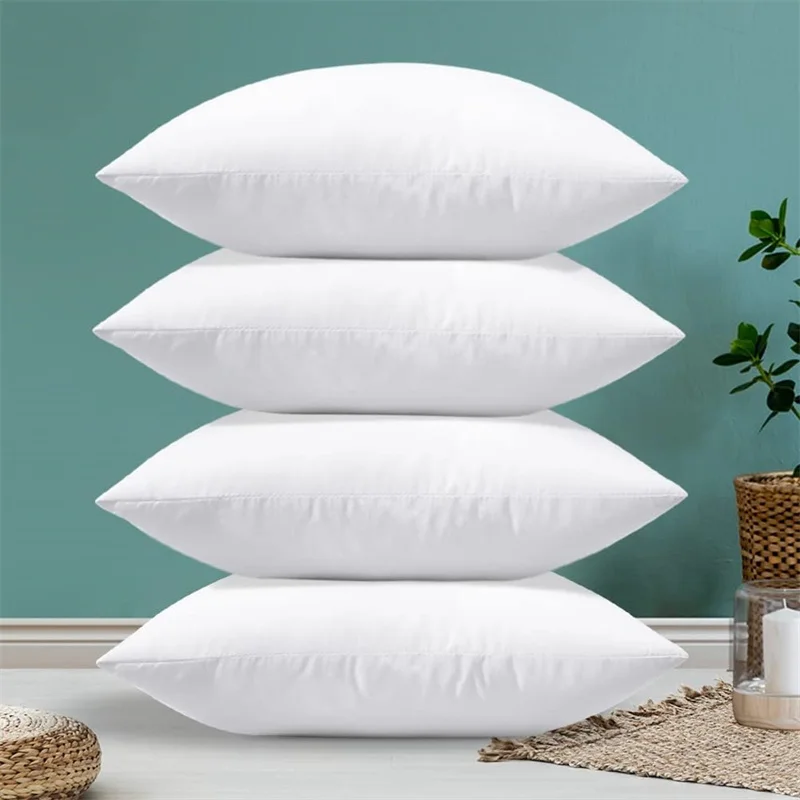 Luxury-White-Cushion-Core-Natural-Goose-Feather-Down-Filling-Soft-Head ...