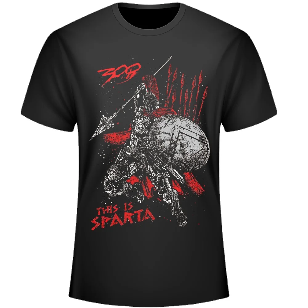 Spartan-sava-sava-tasar-m-erkek-T-Shirt-moda-k-sa-kollu-300-Warriors ...