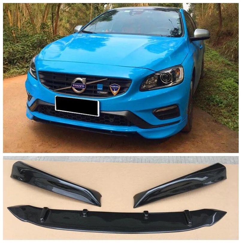 For-Volvo-V60-S60-2014-2015-2016-2017-High-Quality-ABS-Black-ABS-Carbon ...