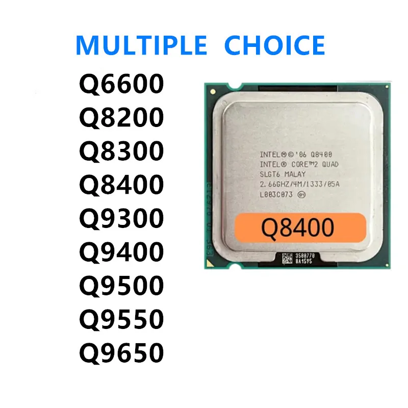 Intel-Core-2-Quad-Q6600-Q8200-Q8300-Q8400-Q9300-Q9400-Q9500-Q9550-Q9650 ...