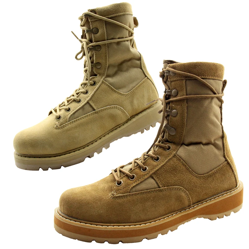 Rubber-Sole-Brown-Combat-Desert-Boots-Us-Army-Green-Military-Boot ...