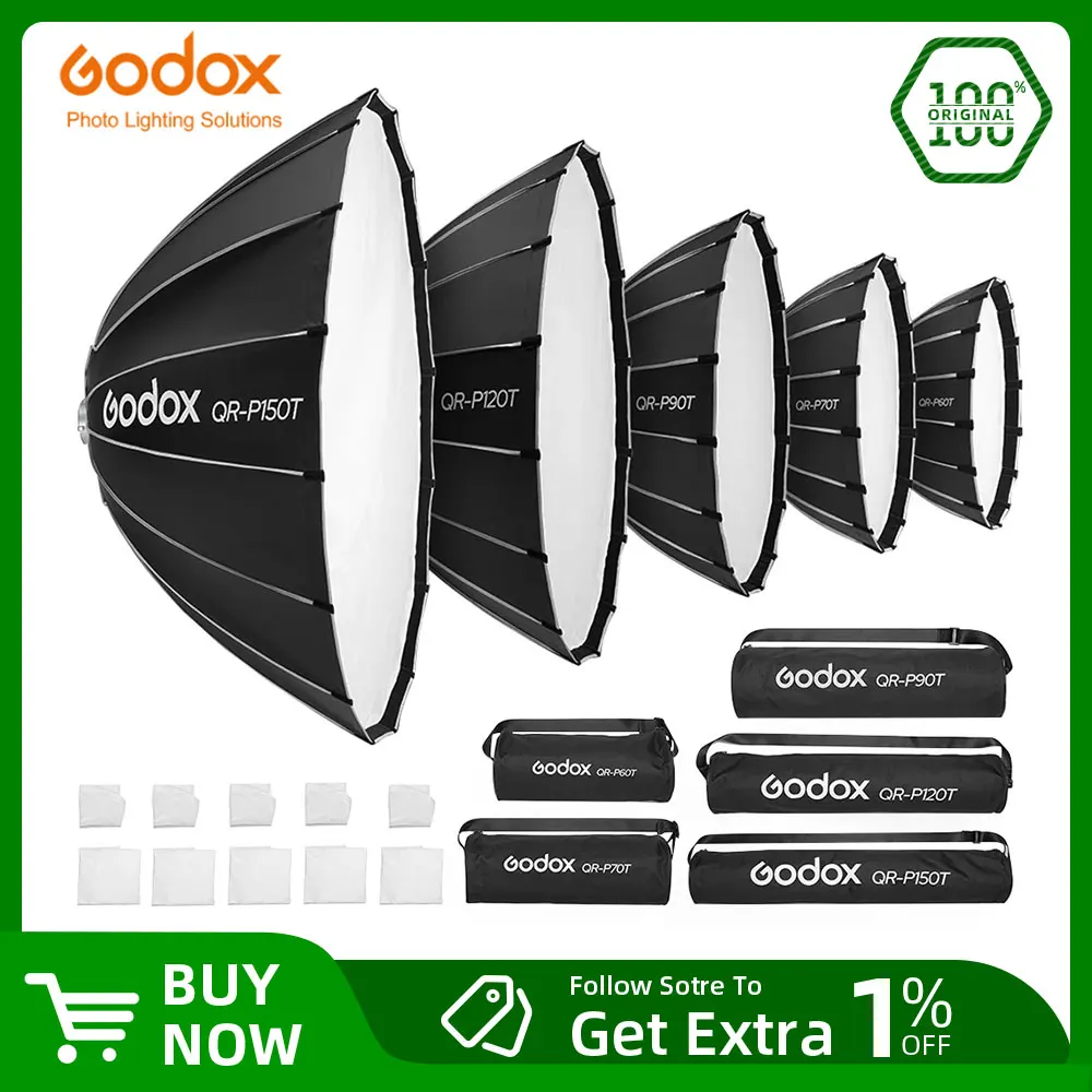 Godox-Quick-Release-Parabolic-Deep-Softbox-Honeycomb-Grid-para ...