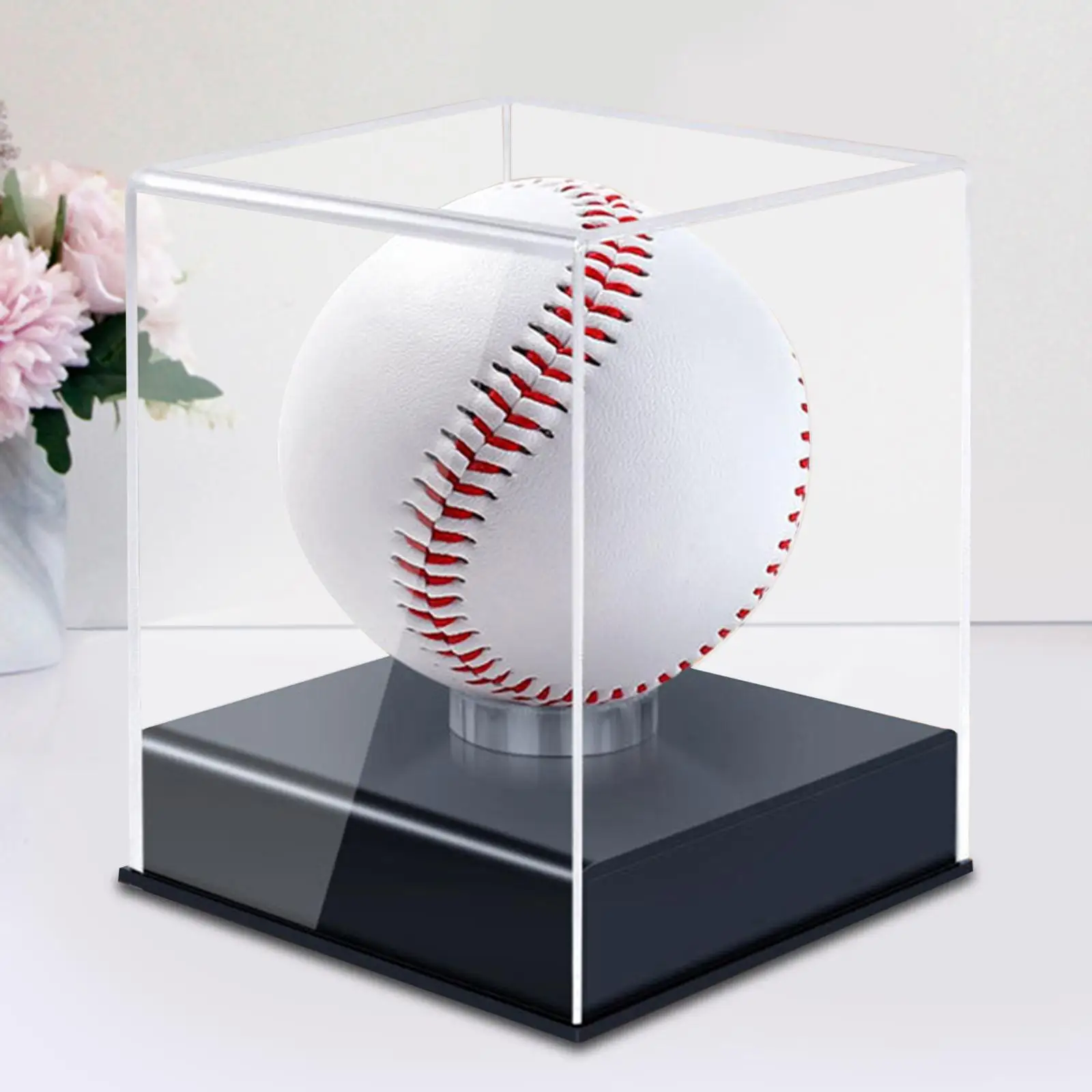 Square-Transparent-Acrylic-Balls-Box-Baseball-Display-Case-Golf-Tennis ...