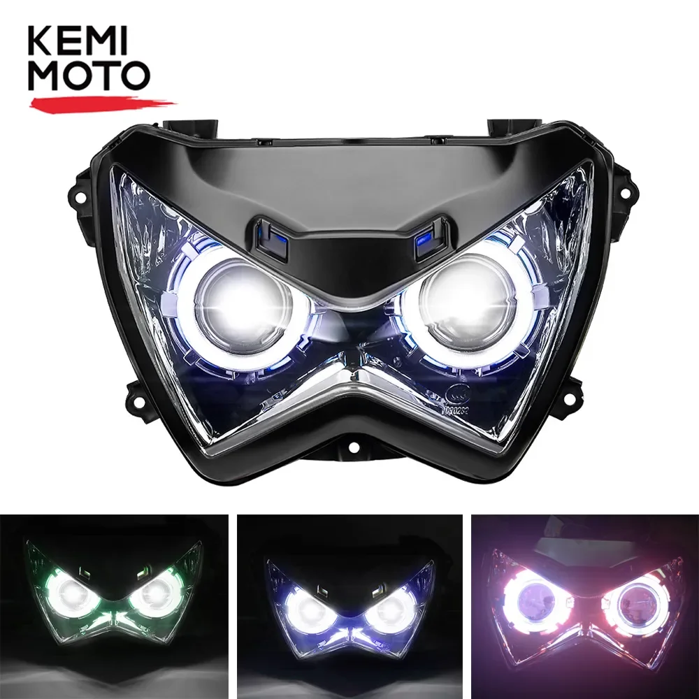 Headlight-For-Kawasaki-Z800-Z250-2013-2014-2015-2016-Angel-Eye-HID ...