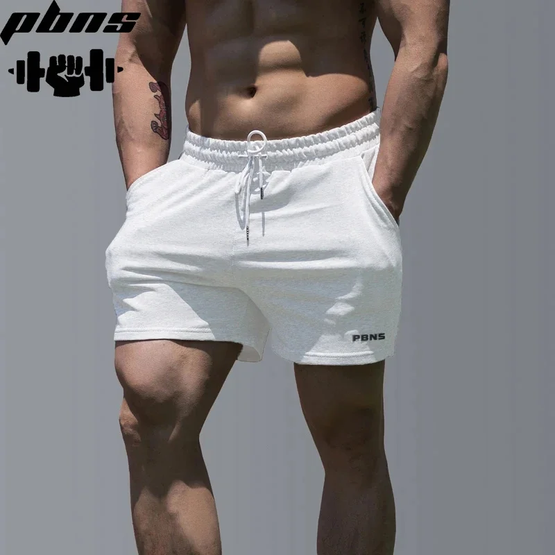 Men-s-summer-casual-style-cotton-gray-running-training-casual-stretch ...