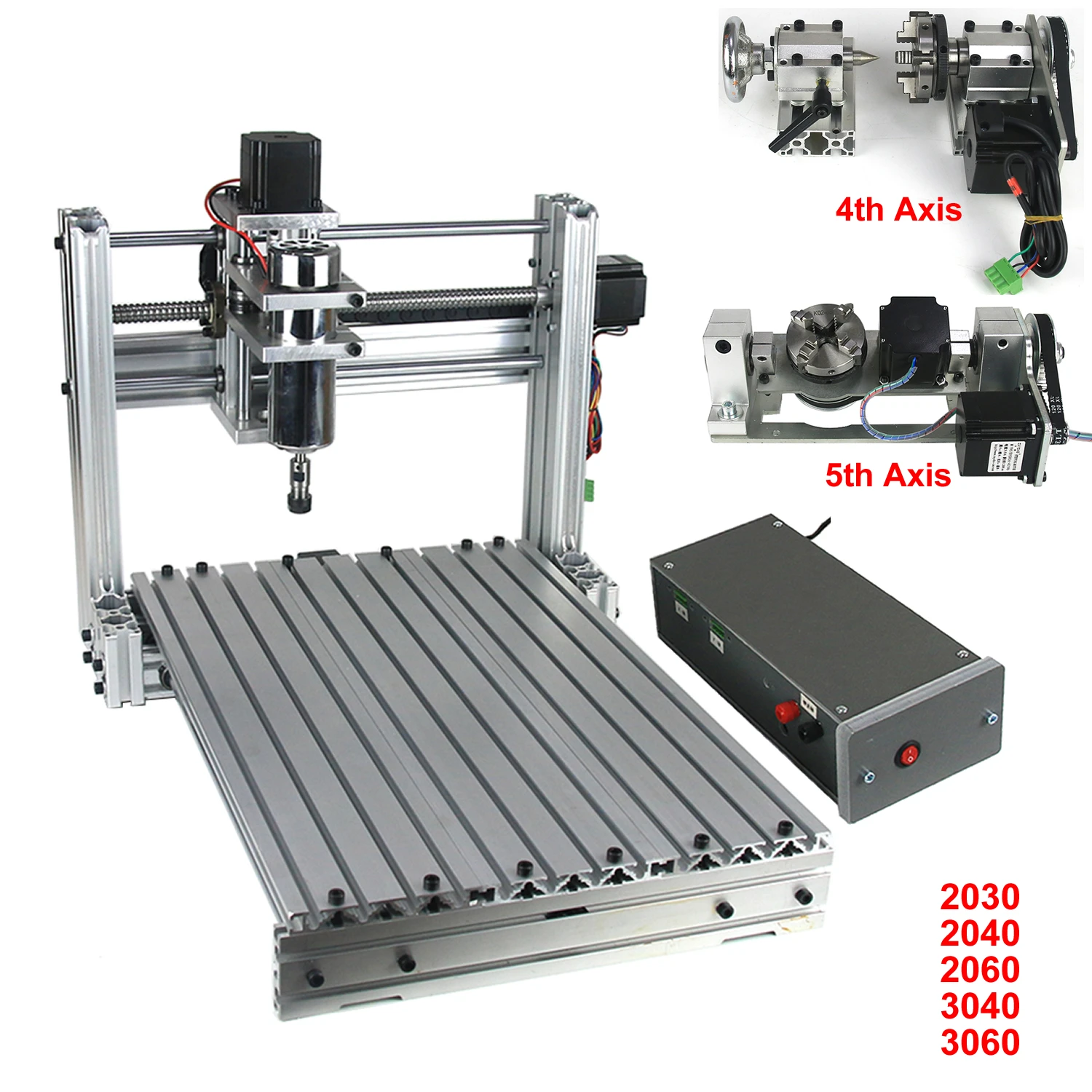 DIY-CNC-Router-3020-3040-3060-2060-5-Axis-Wood-Engraving-Metal-Milling ...