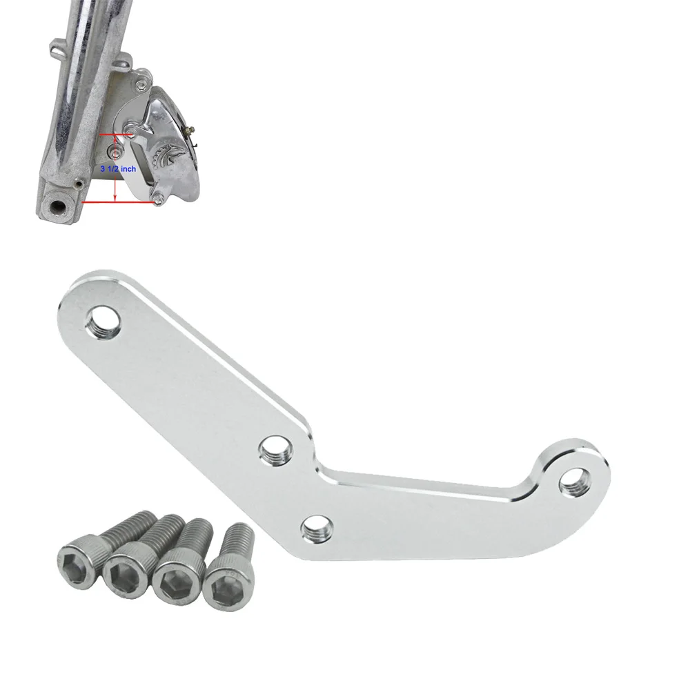 Front-Billet-Brake-Caliper-Hanger-Mount-Bracket-Adapter-For-Harley-4 ...