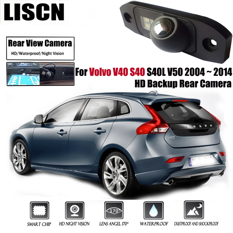 HD Backup Rear Camera For Volvo V40 S40 S40L V50 2004 ~ 2014 Night ...
