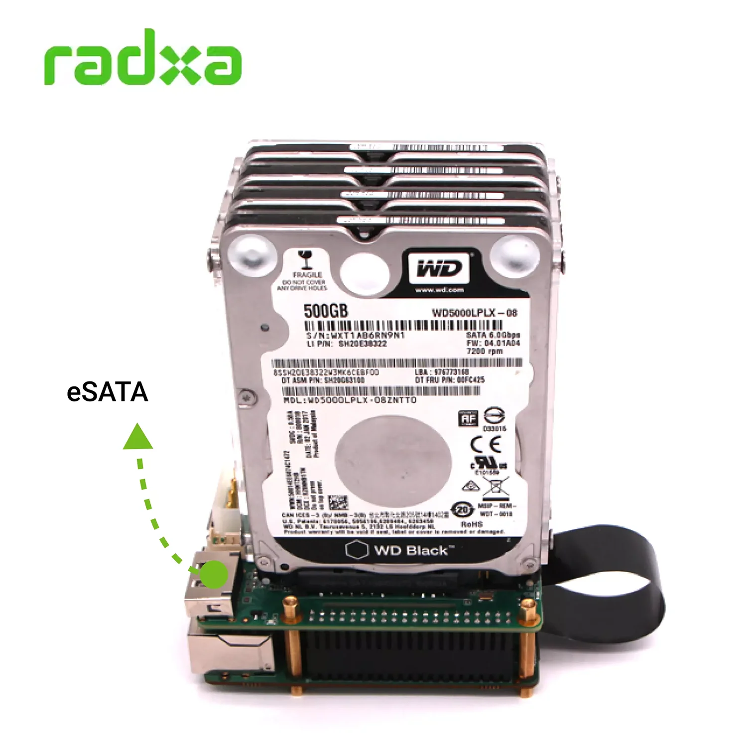 Buy Penta SATA HAT For Raspberry pi 5 and ROCK Series Rock 5C / ROCK 5A ...