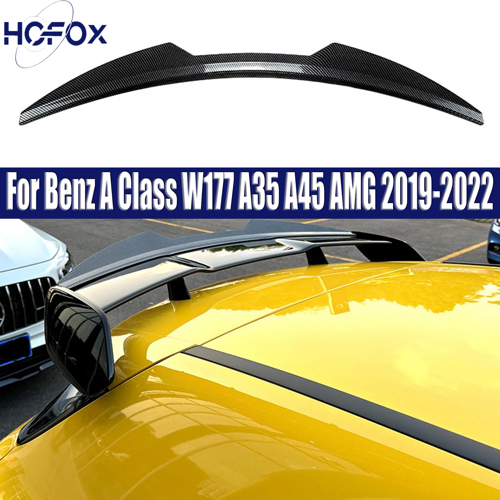 Rear Roof Spoiler Trunk Wing Lip By ABS Spoilers Gloss Black For ...