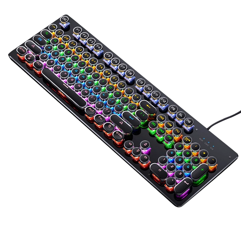 YINDIAO-Teclado-mec-nico-Punk-con-cable-USB-para-videojuegos-accesorio ...