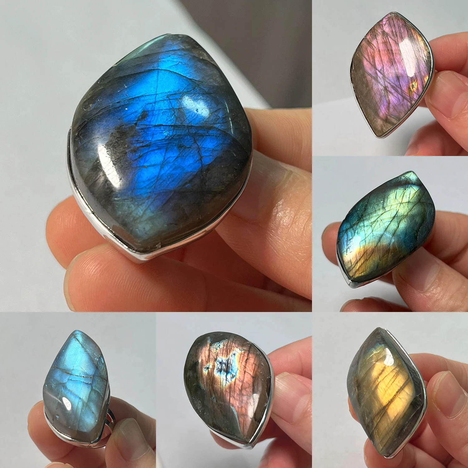 Labradorite Natural Stone Cabochon | Labradorite Natural Stone Orange ...