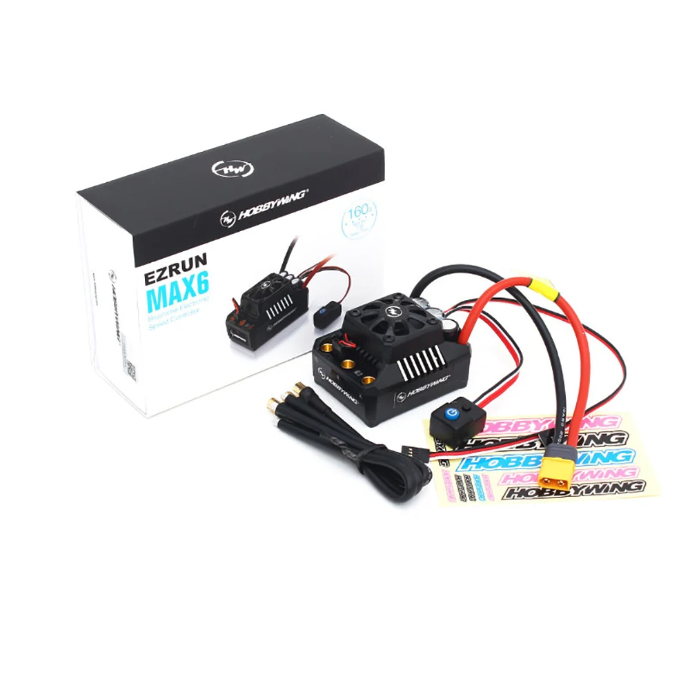 HOBBYWING EZRUN MAX6 V3 160A 5687 1100KV 4985 1650KV Brushless ESC ...