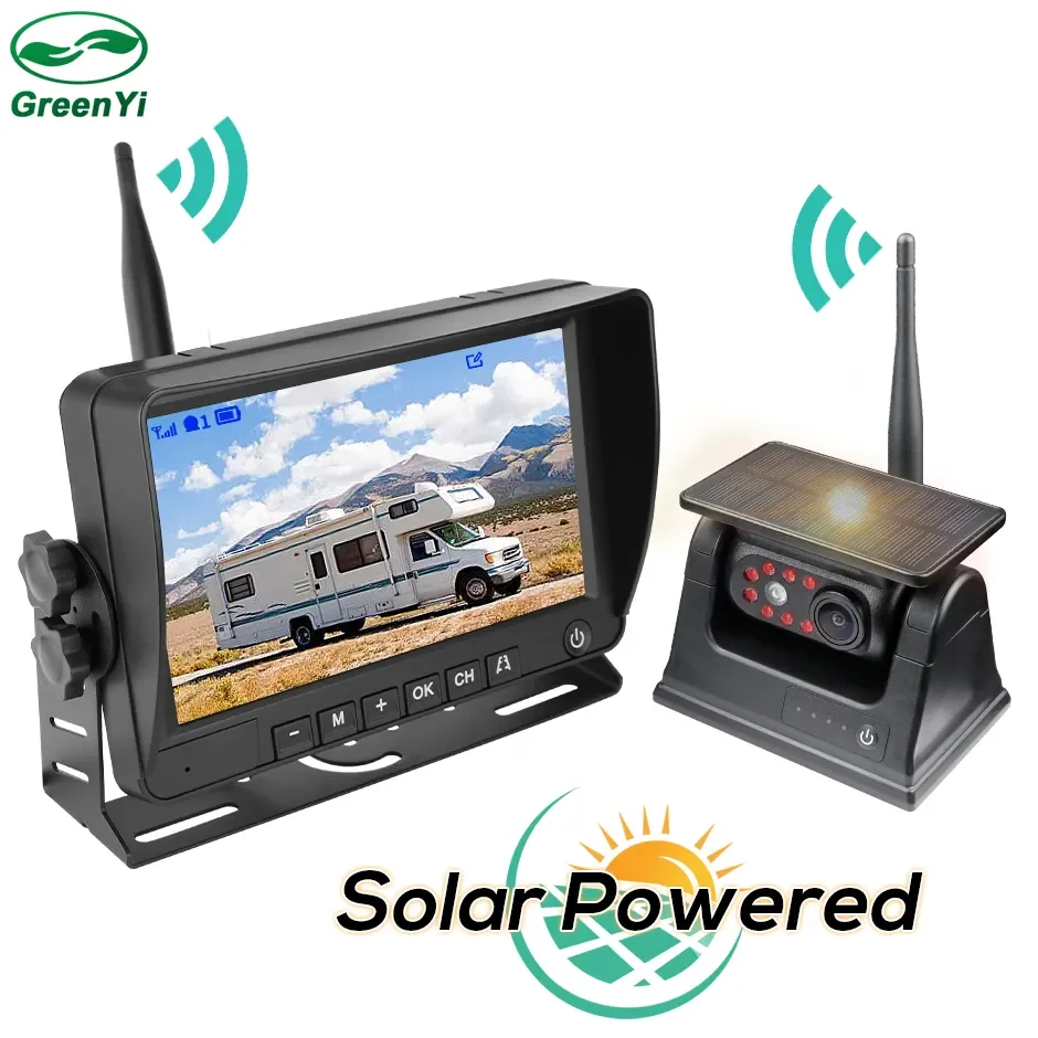 Solar-Energy-Wireless-Reverse-Backup-Camera-with-AHD-7-inch-Rear-View ...