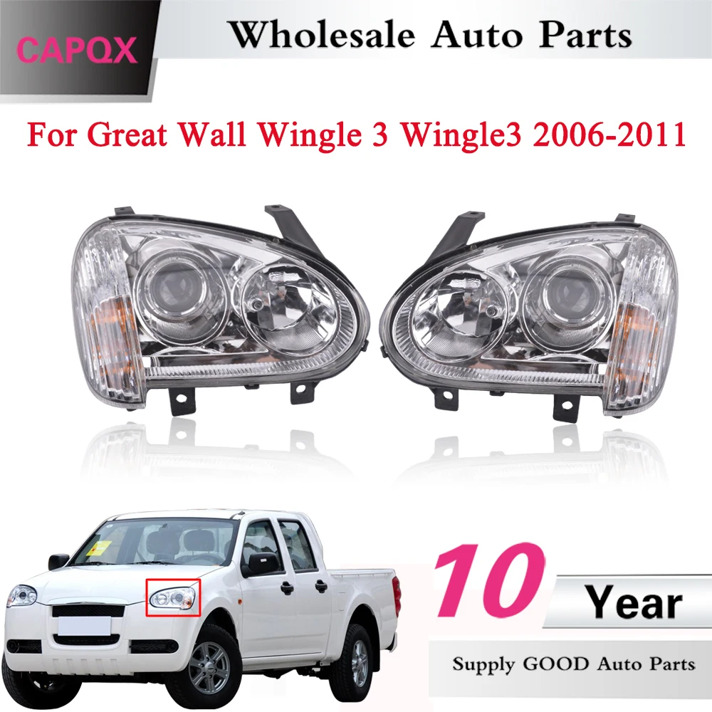 CAPQX 1Pair High Quality Front Bumper headlight For Great Wall Wingle 3 ...