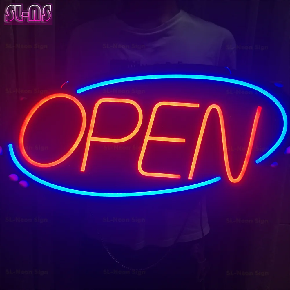 Large-OPEN-Neon-Sign-Adjustable-Light-LED-Open-Light-Wall-Decor-Neon ...