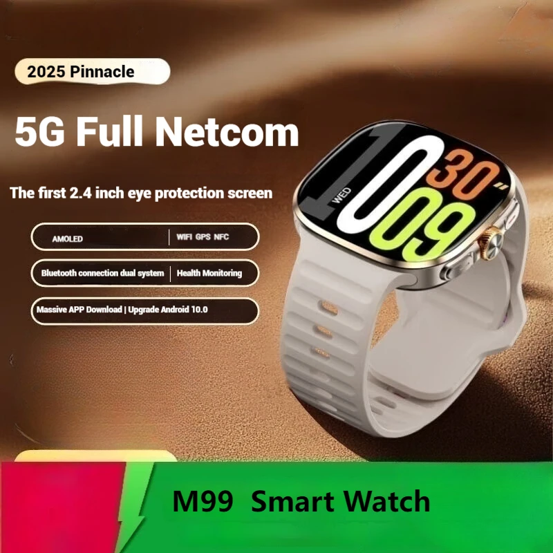 2025 M99 Smartwatch 4G/5G Cellular Version 2.4-inch Amoled Screen ...
