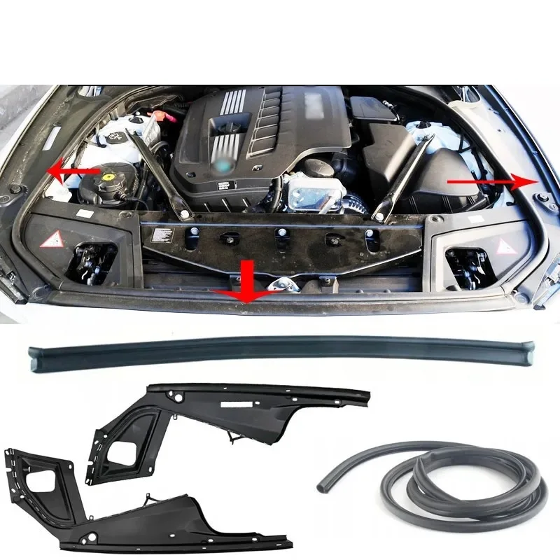 Front-bumper-engine-compartment-cover-rubber-strip-For-BMW-5-Series-F10 ...