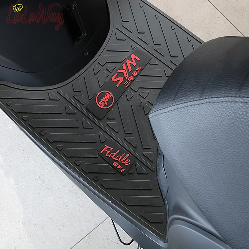 Scooter-Motorcycle-Mats-Pedal-For-SYM-FIDDLE-4-CRUISYM-150-180-Rubber ...