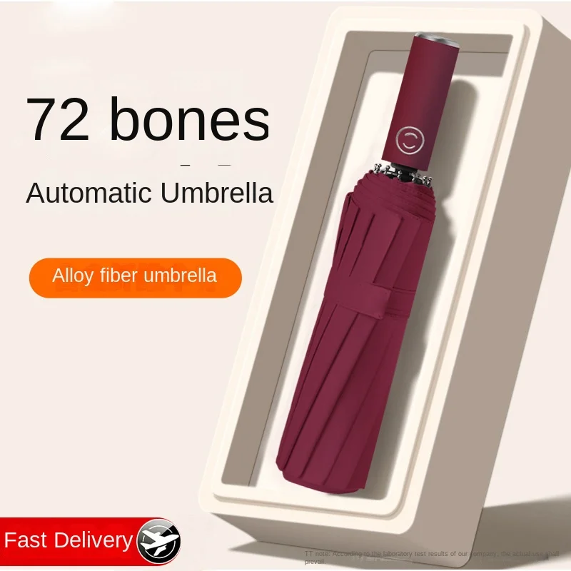 Automatic-Folding-Umbrella-with-72-Ribs-UV-Sunshade-and-Rainproof ...