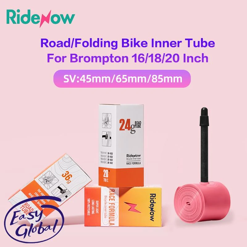 RideNow Ultralight Bicycle Inner Tube 700X18/25/28/32c Road Bike Valve Length French 65mm Super ...