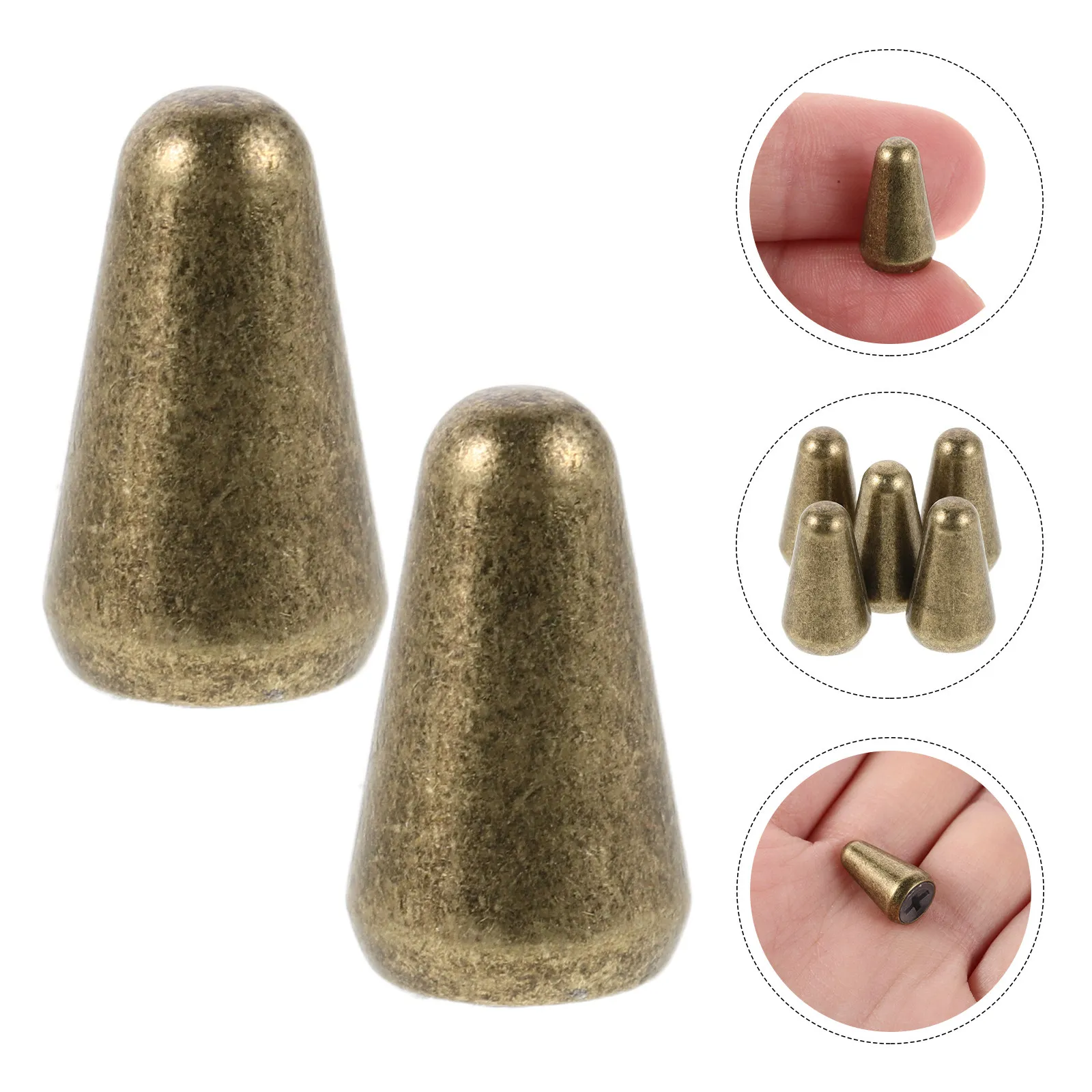 5Pcs Electric Guitar Parts Metal Toggle Switch Caps Brass Pickup ...