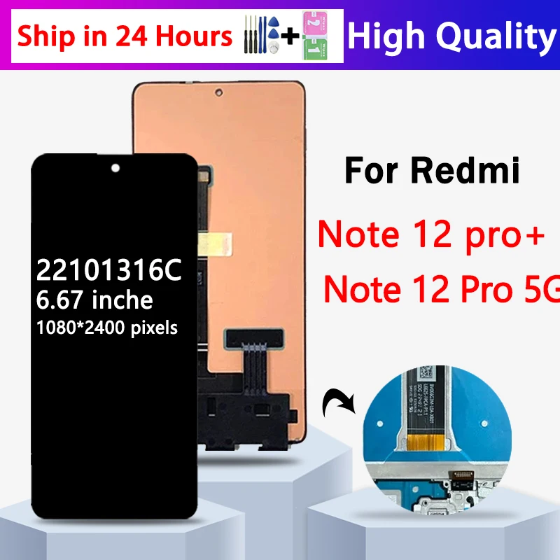 AMOLED-For-Redmi-Note-12-Pro-12Pro-Plus-For-Xiaomi-Redmi-Note-12-Pro-5G ...