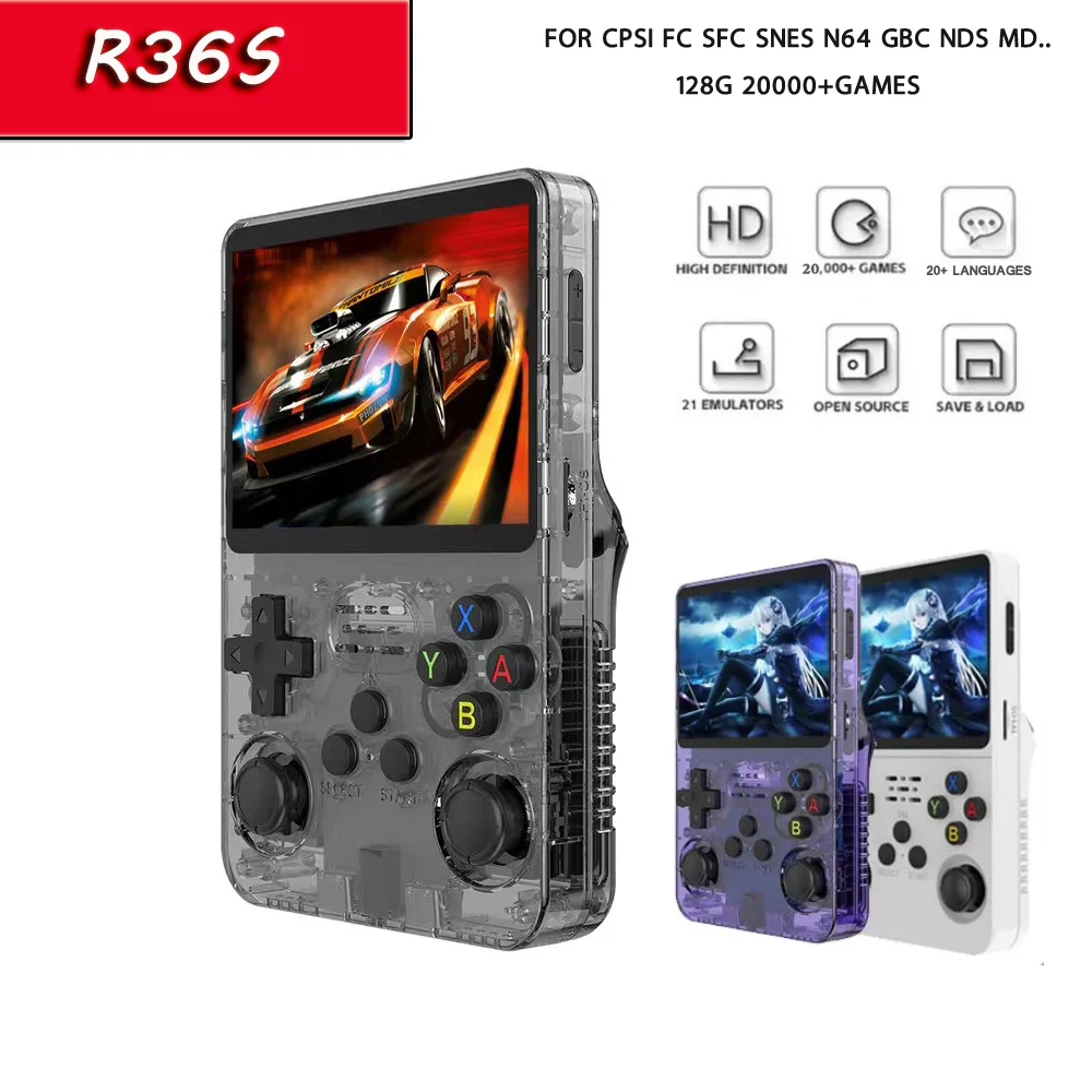 Consola-de-videojuegos-port-til-Retro-R36S-sistema-Linux-pantalla-IPS ...