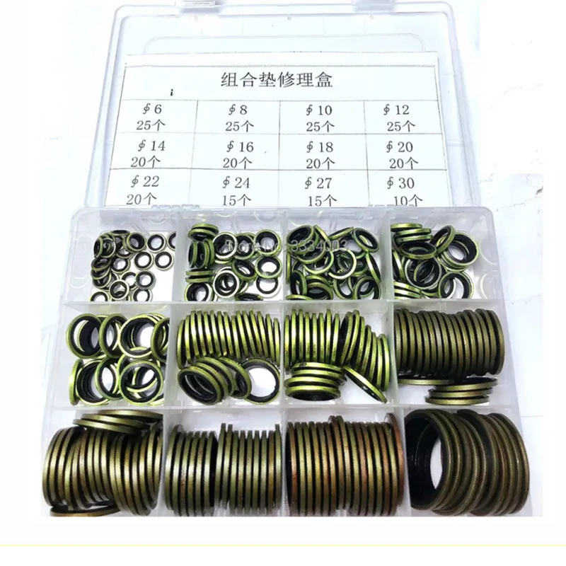Car-truck-diesel-tube-seal-rubber-washer-gaskets-O-ring-tool-set-M6-M30 ...