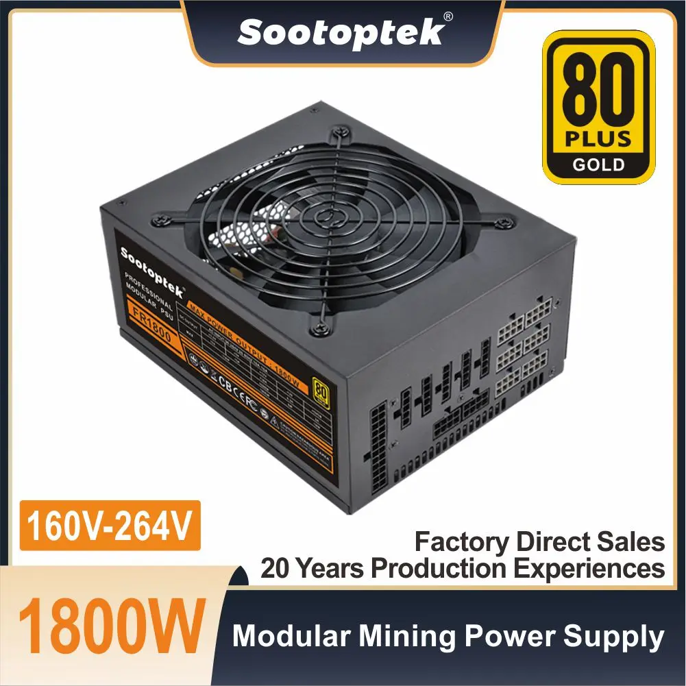 Full-Modular-1800W-ATX-160V-264V-Double-Pin8-Power-Supply-PC-Server-PSU ...