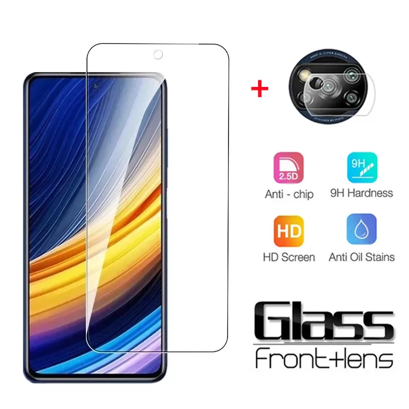 Tempered Glass for Mi Poco X3 Pro NFC F3 M3 M4 GT Screen Protectors for ...