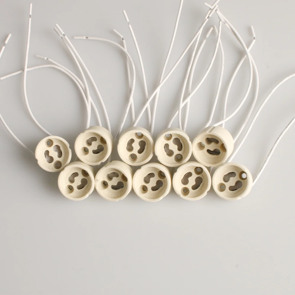 Mr16 Lamp Holder 8x GU10 Ceramic Socket Lamp Holder Downlight Fitting ...