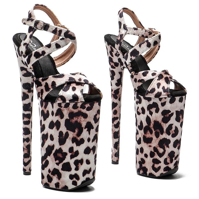 Leecabe-26CM-10inches-Leopard-Suede-Upper-sexy-exotic-High-Heel ...