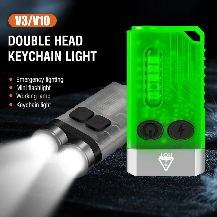 V3-V10-Poderoso-LED-Keychain-Luz-lanterna-port-til-Tipo-C-recarreg-vel ...