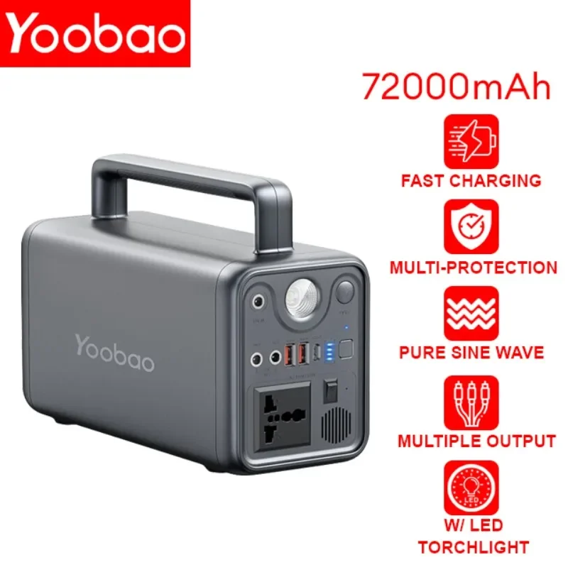 Yoobao-EN300WLPD-72000mAh-Portable-Power-Station-300W-Portable-Large ...