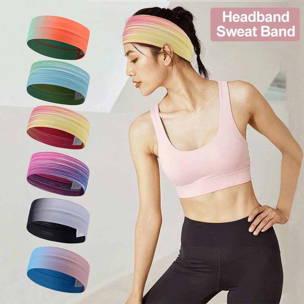 Non Slip Sweatbands Headband Grip Tennis for Yoga Basketball Running ...