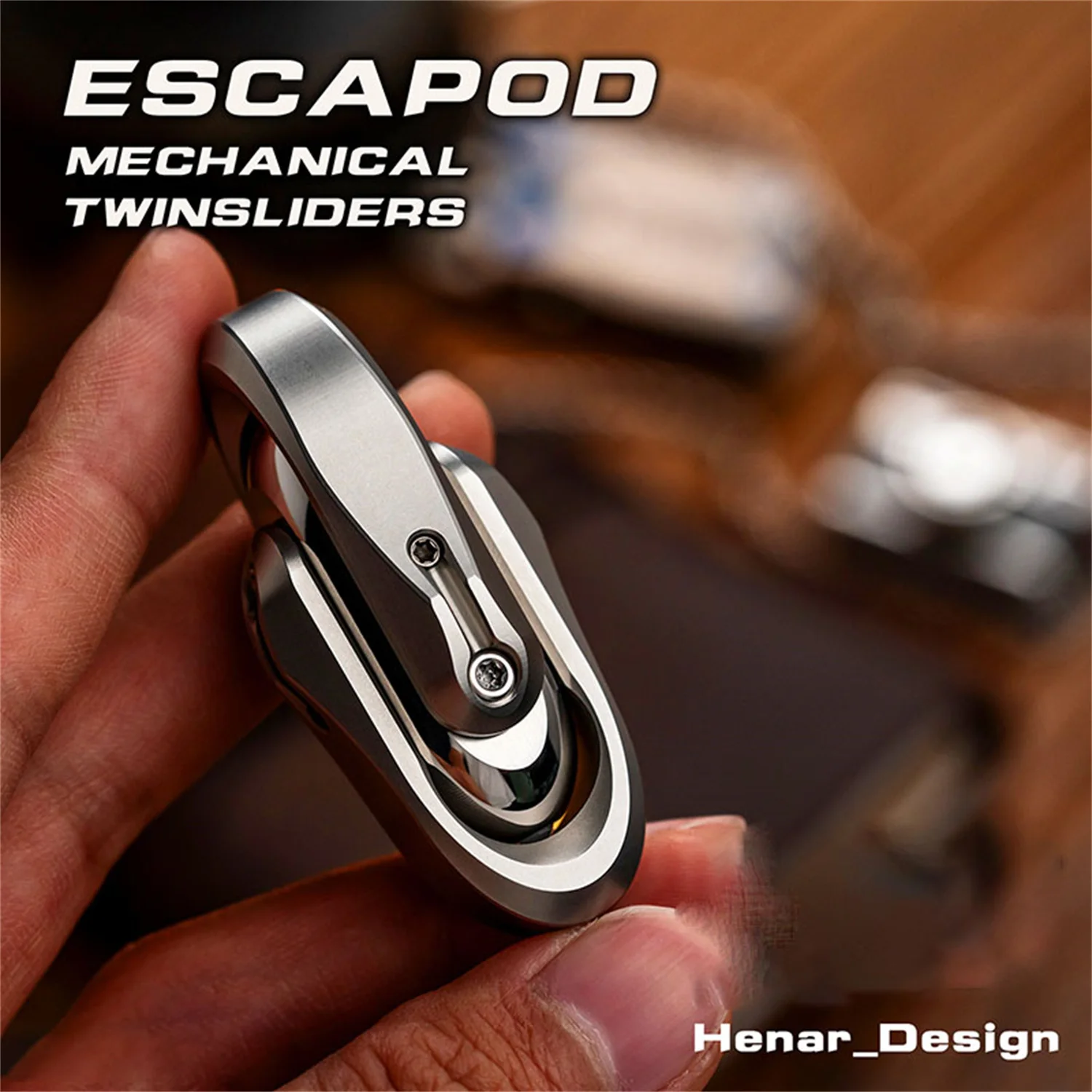 WANWU-EDC-ESCAPOD-Mechanical-Twinsilders-Stainless-Steel-Decompression ...