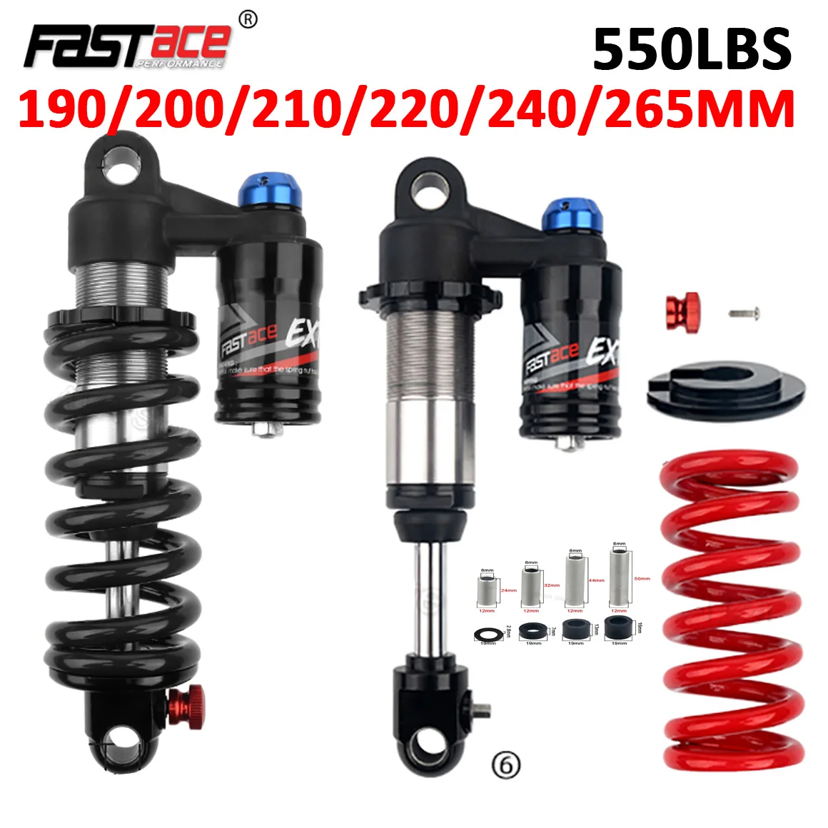 Fastace-53RC-Motorcycle-Shock-Absorber-265mm-MTB-Bicycle-Rear ...