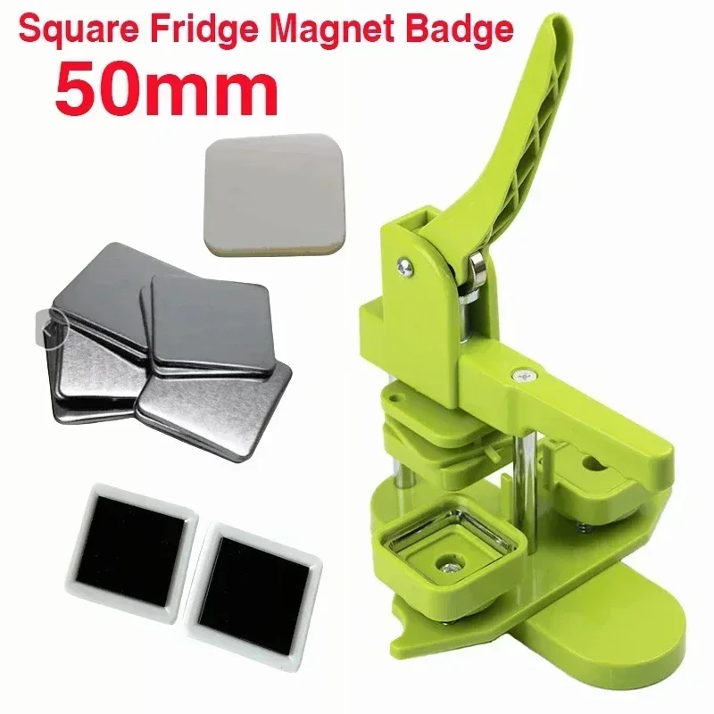 Square-Refrigerator-Badge-Machine-50x50mm-Rotating-Manual-Making ...